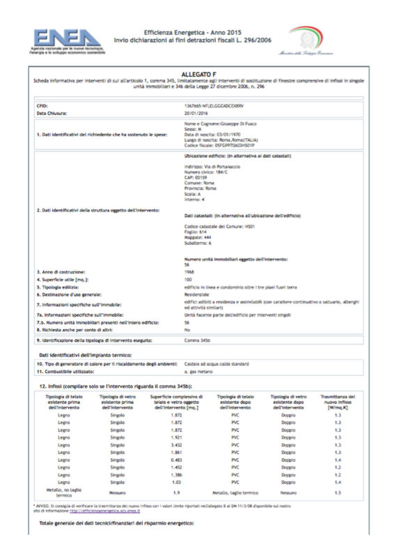 Detrazioni Fiscali Enea - Redazione E Presentazione Documenti Ad Enea
